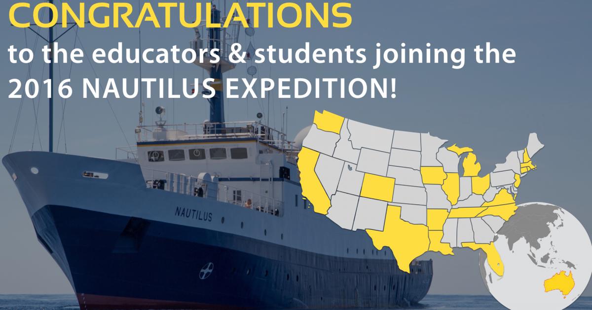 Announcing our 2016 Nautilus Exploration Program participants ... Announcing our 2016 Nautilus Exploration Program participants ...