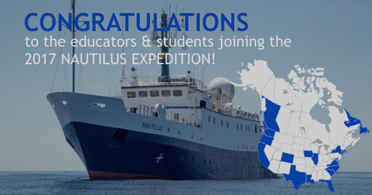 Announcing our 2017 Nautilus Exploration Program participants ... Announcing our 2017 Nautilus Exploration Program participants ...
